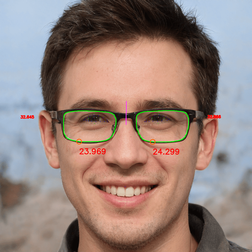 AI-Powered IPD and Pupil Height Measurement